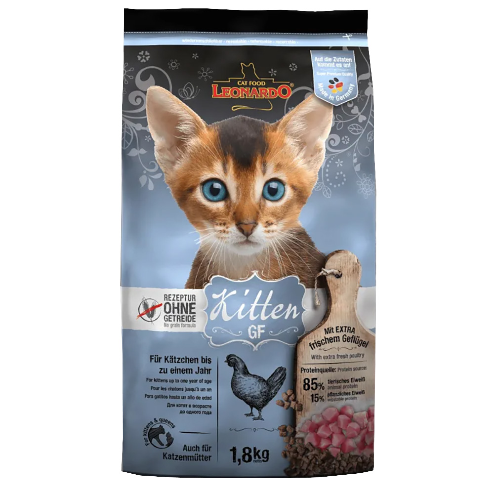 Katzen Trockenfutter - Kitten GF für Kitten 1800g - Getreidefrei ...