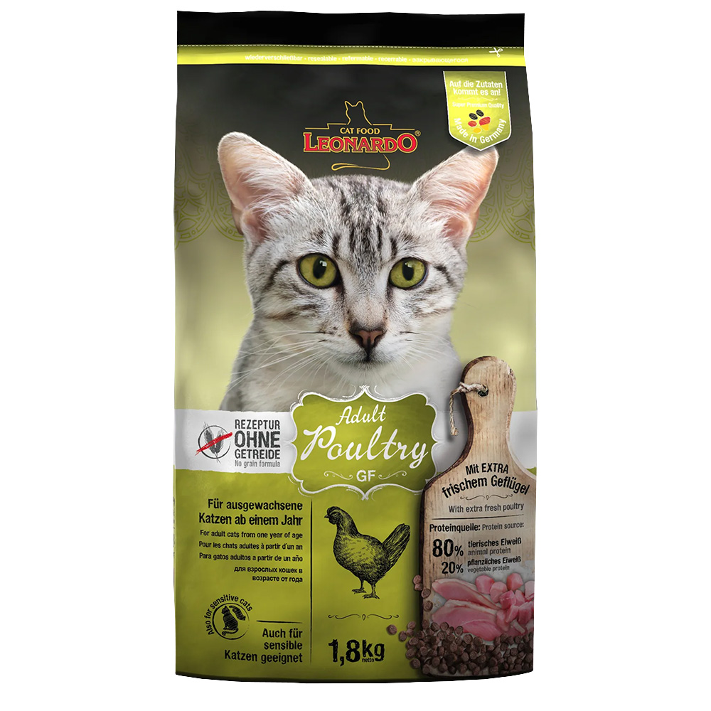Katzen Trockenfutter - Adult GF Poultry mit Geflügel 1800g ...